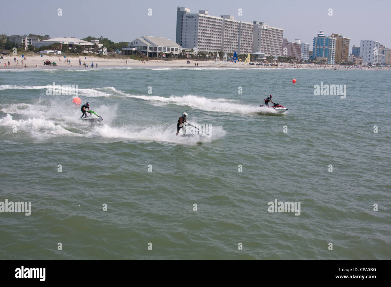 Jet Ski Racing Take Off Stock Photo - Alamy