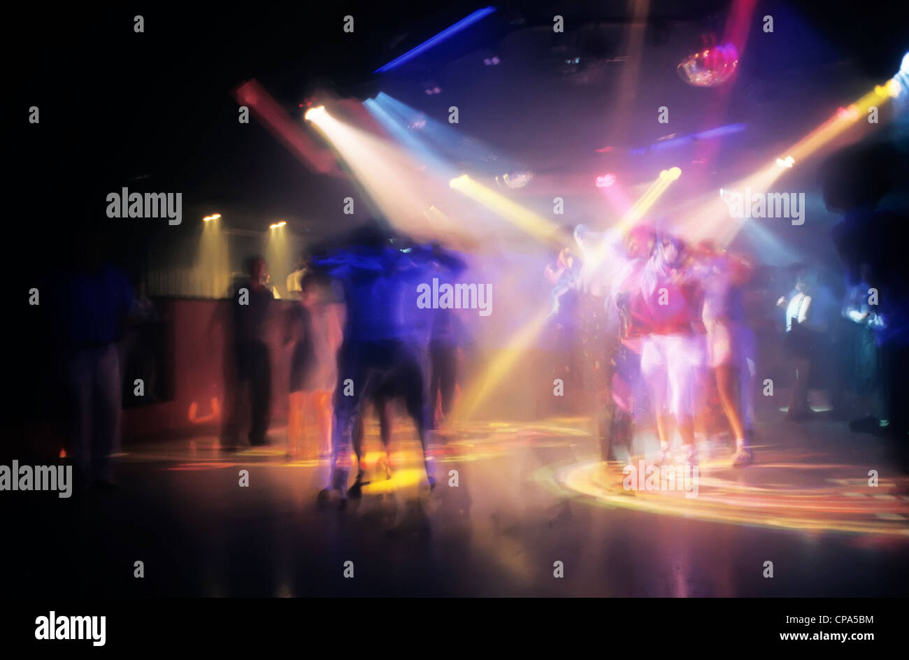 Flashing coloured lights hi-res stock photography and images - Alamy