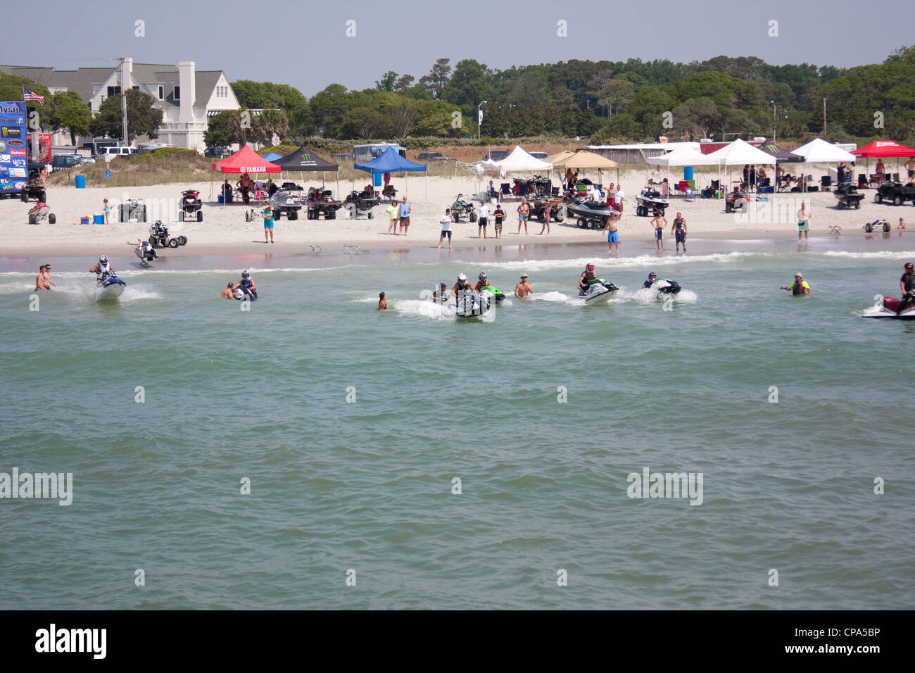 Jet Ski Racing Take Off Stock Photo - Alamy