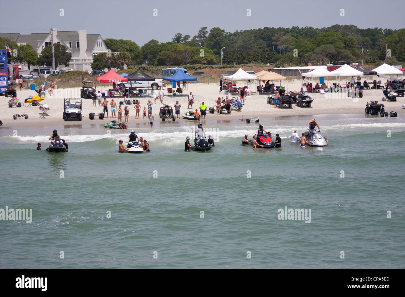 Jet Ski Racing Take Off Stock Photo - Alamy