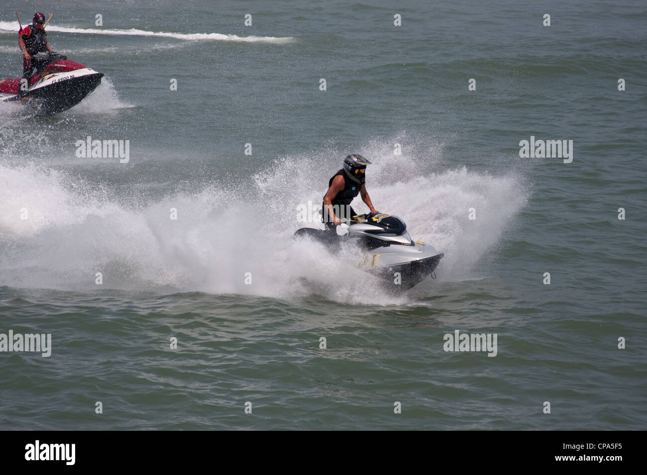 Jet Ski Racing Take Off Stock Photo - Alamy