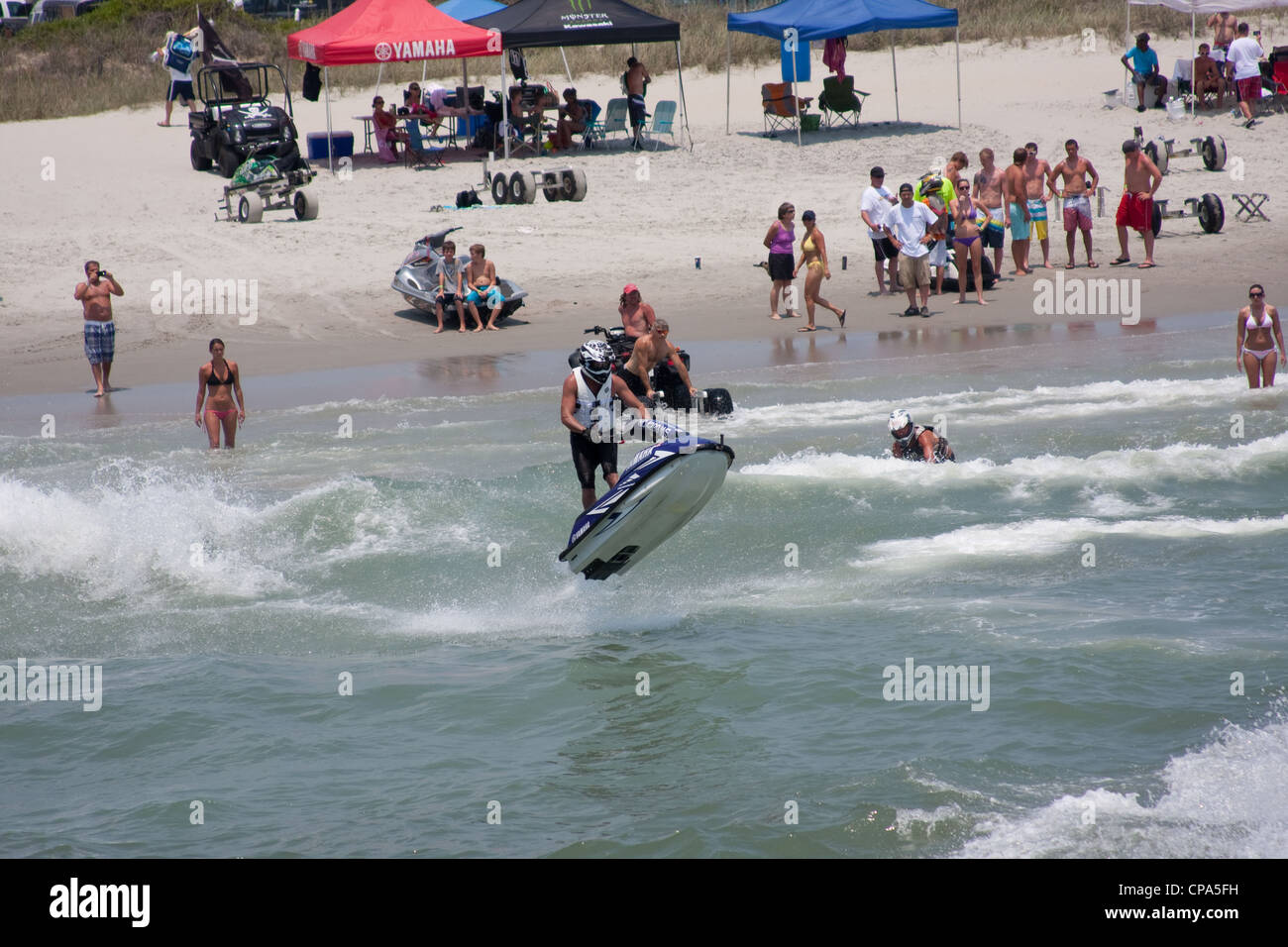 Jet Ski Racing Take Off Stock Photo - Alamy