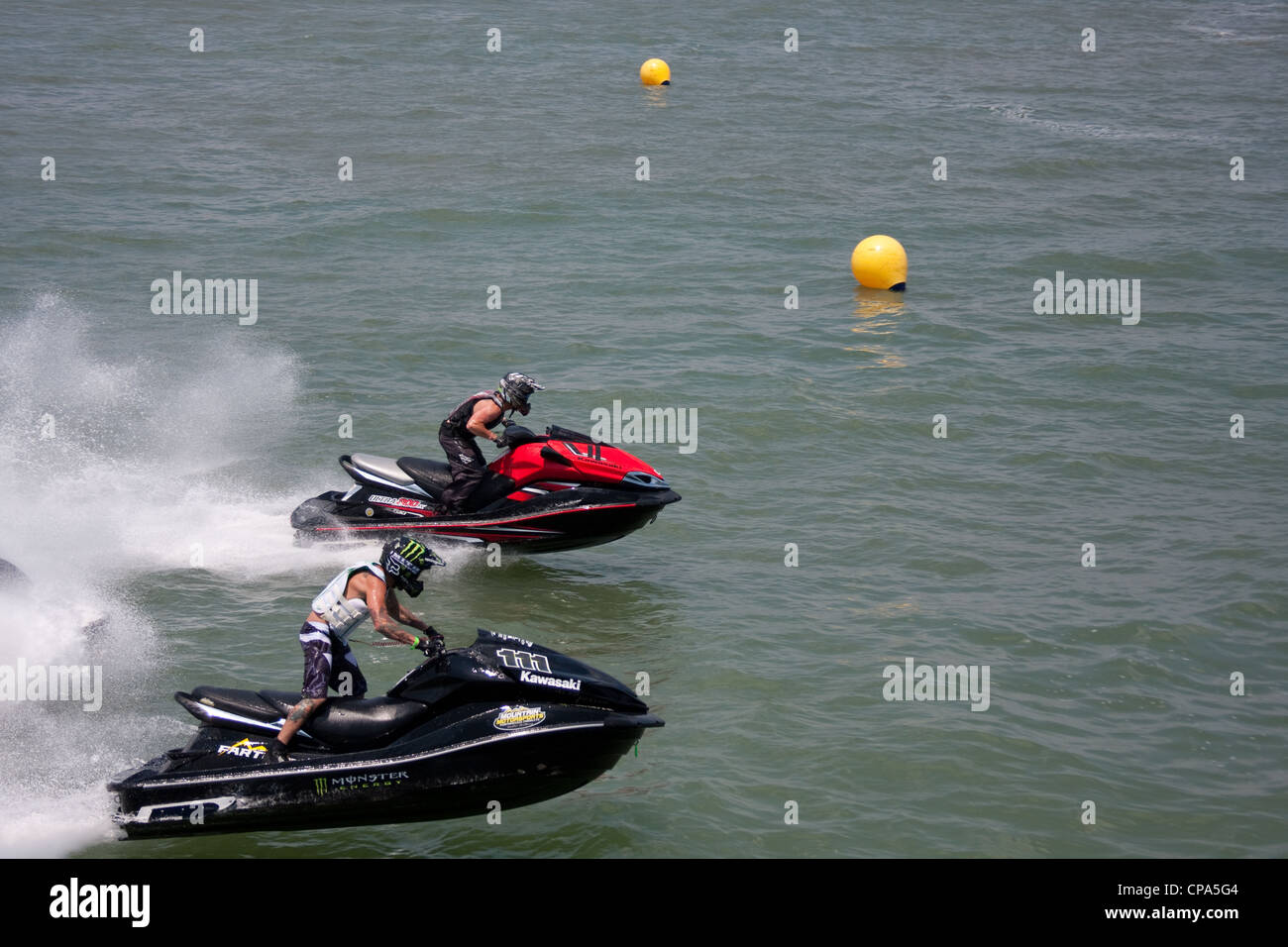 Hydro x tour jet ski racing preparing hi-res stock photography and ...
