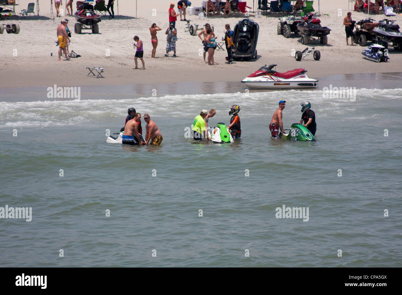 Jet Ski Racing Take Off Stock Photo - Alamy