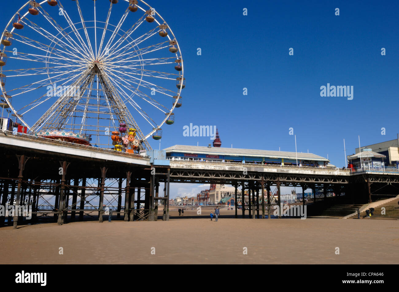 The Central Pier in Blackpool Stock Photo - Alamy