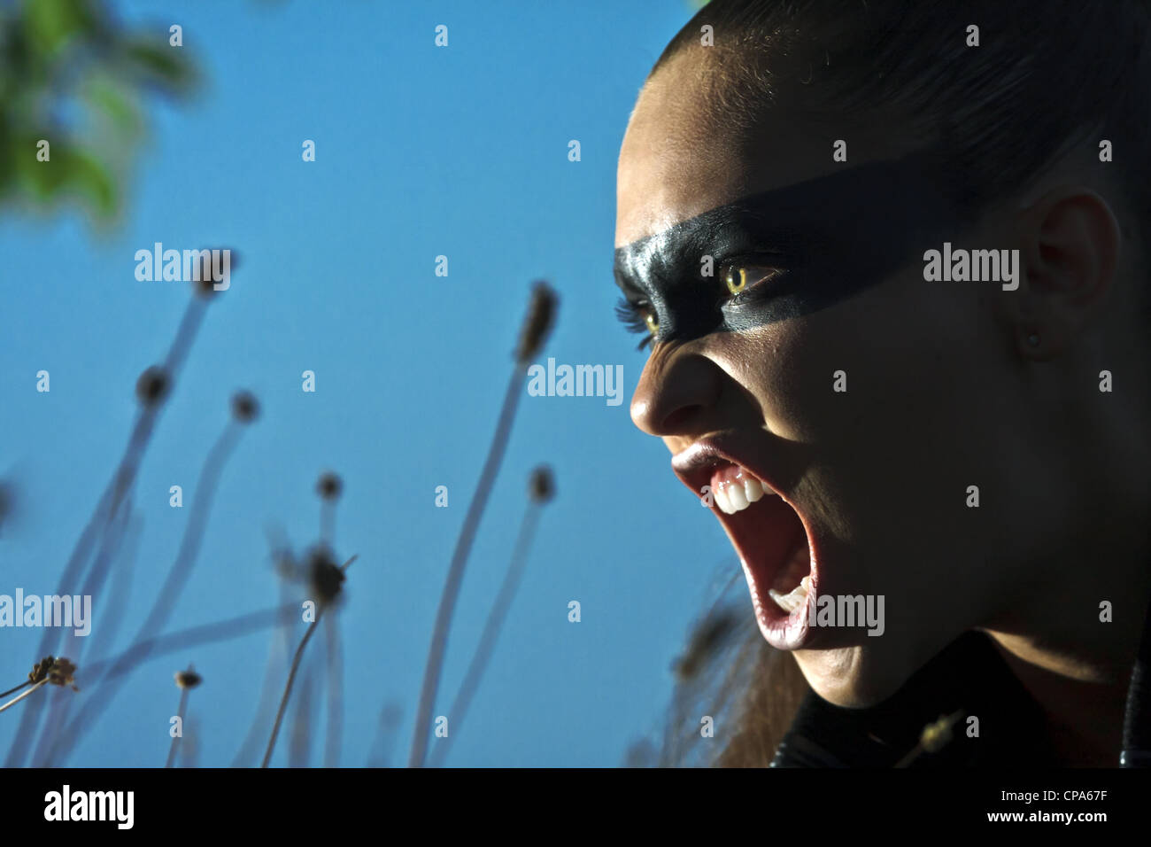 Fear grin hi-res stock photography and images - Alamy