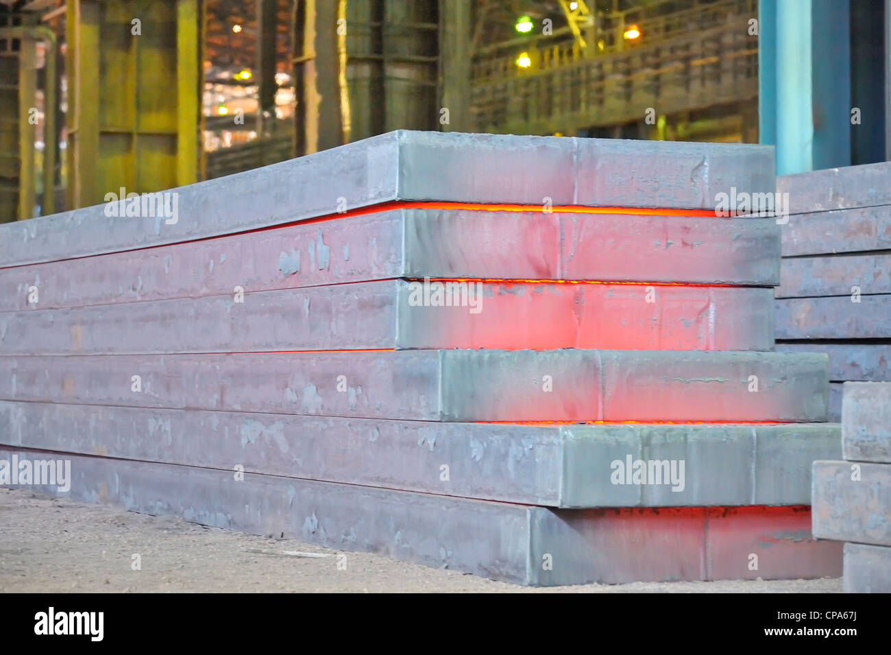 hot steel stack Stock Photo - Alamy