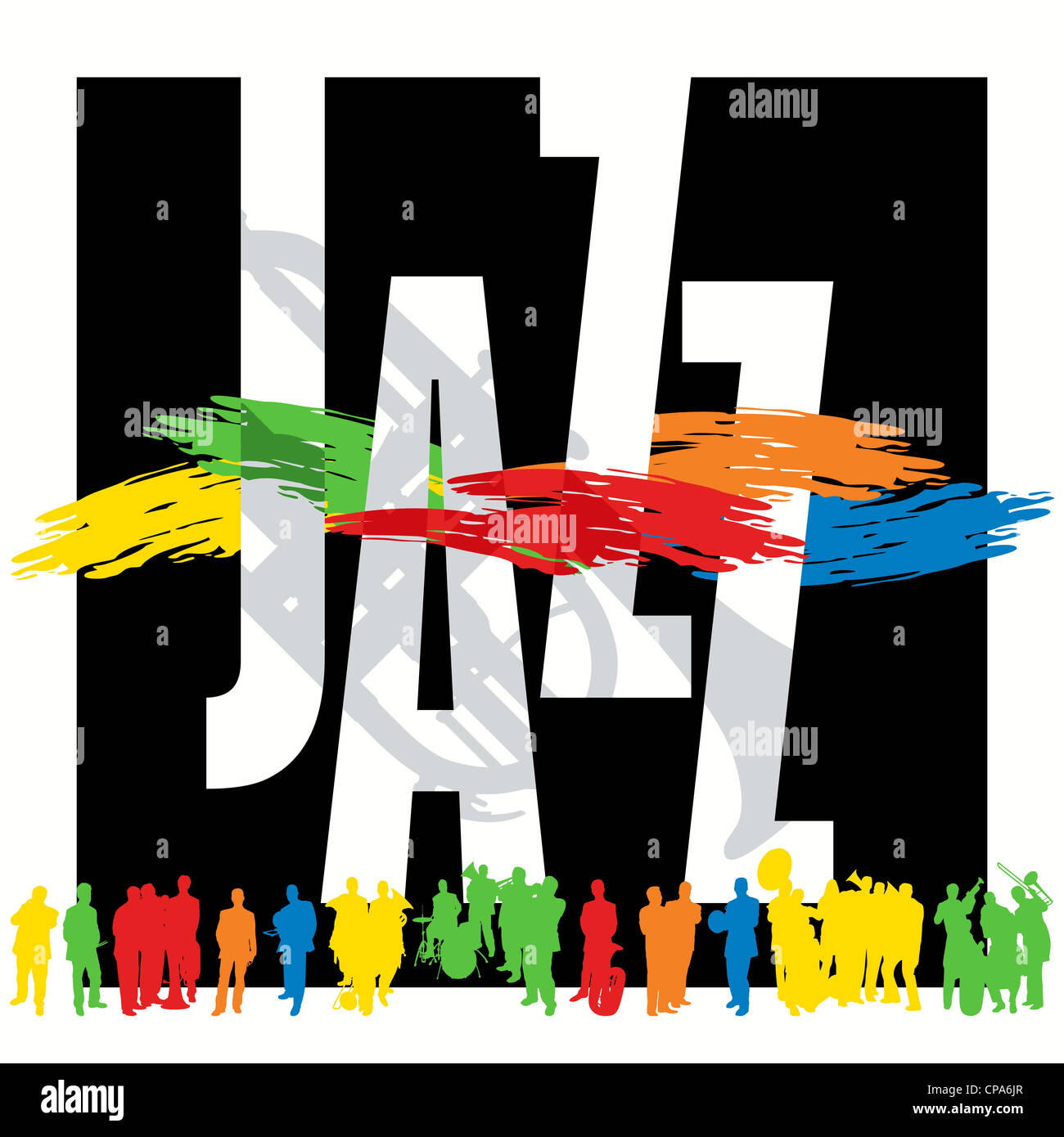 Jazz night template Stock Photo - Alamy