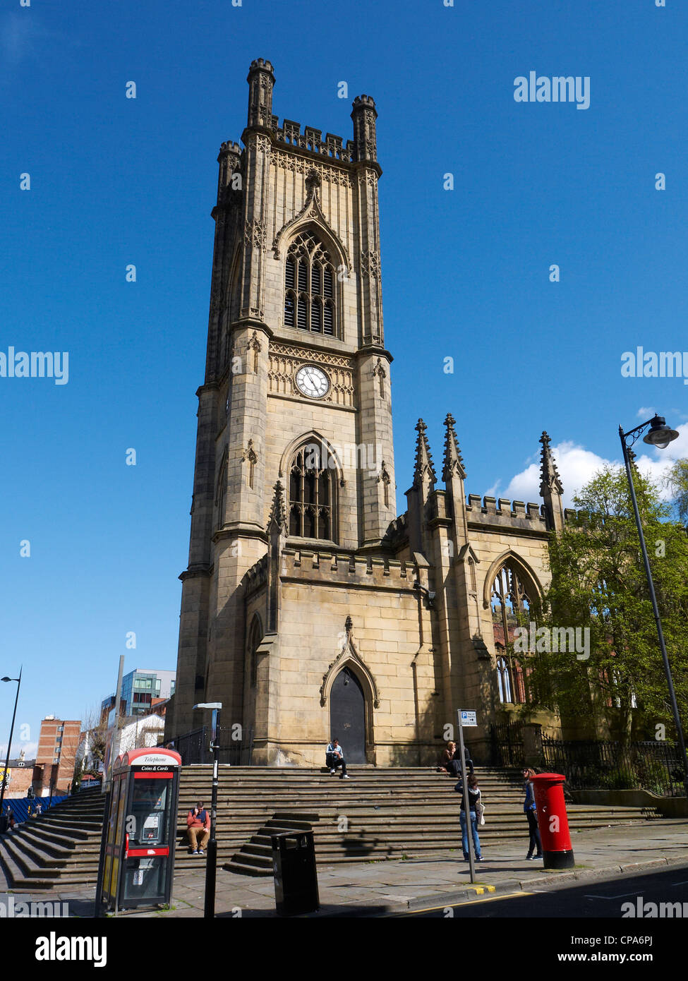 Bombed out church or Church of St Luke in Liverpool UK Stock Photo - Alamy