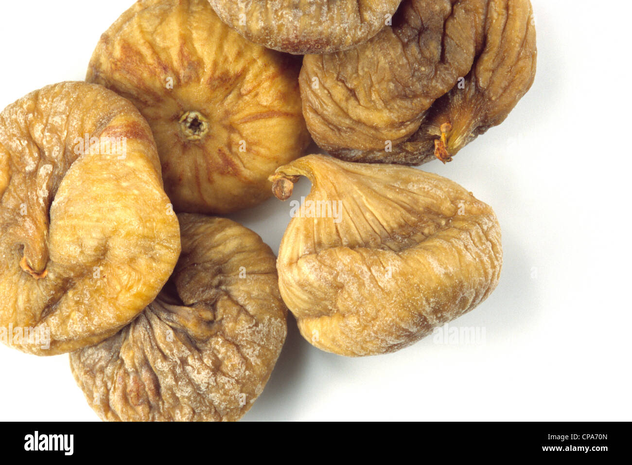 Dry Figs White Background Stock Photo - Alamy