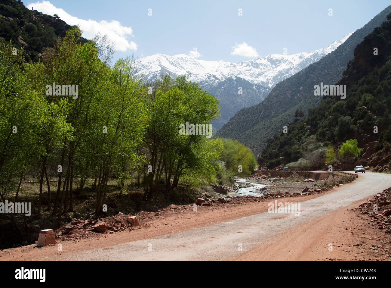 Snow on Atlas Mountains in Morocco Stock Photo - Alamy