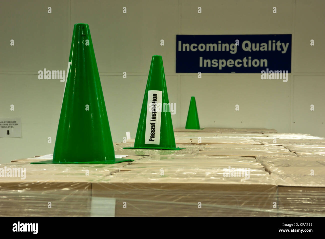 Goods In department and incoming quality inspection in an electronics ...