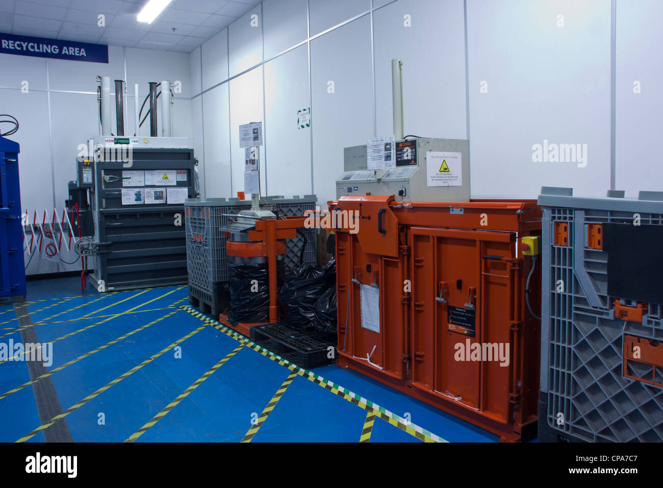 Compactors and recycling segregation within electronics factory ...