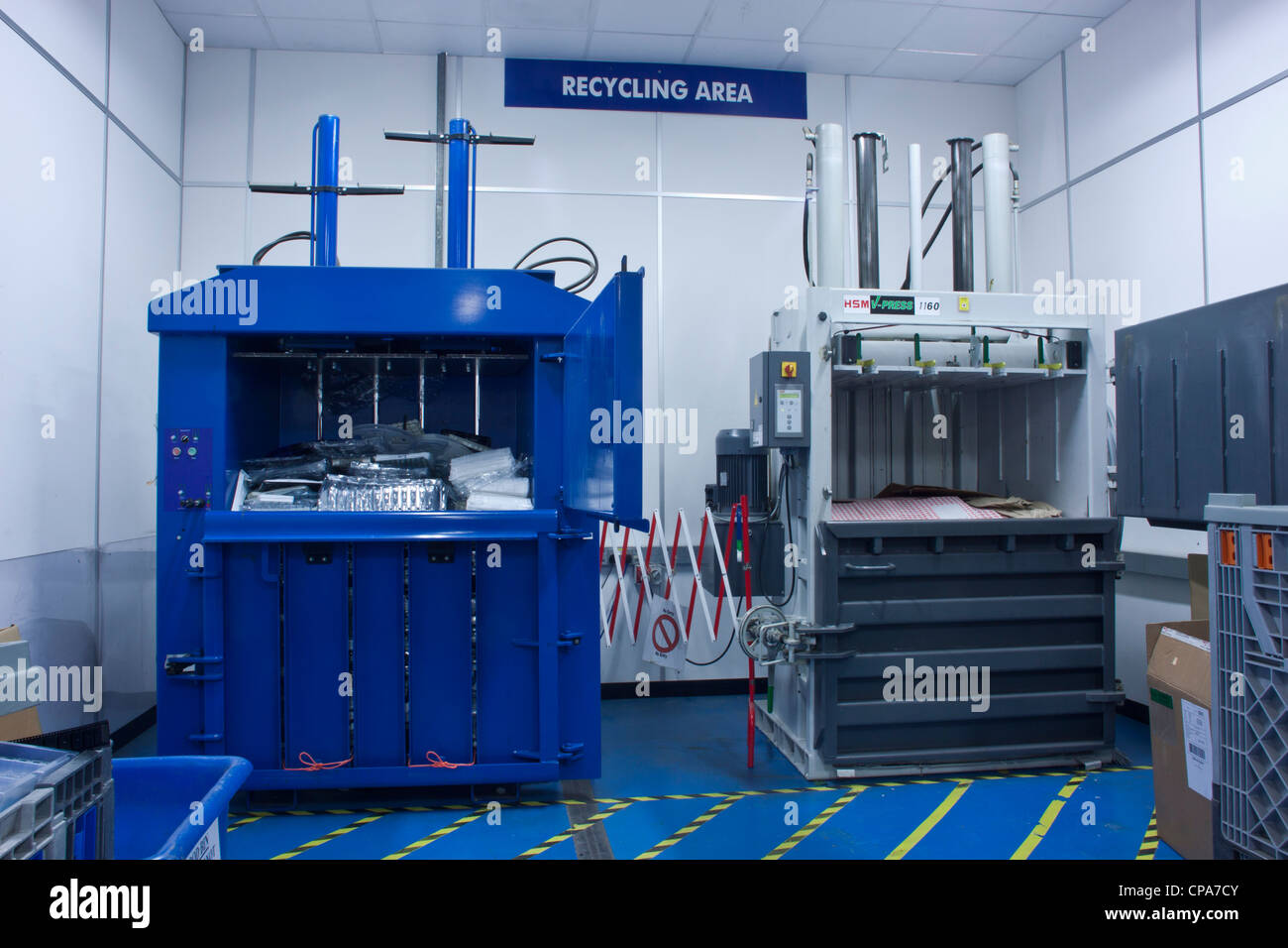 Compactors and recycling segregation within electronics factory ...