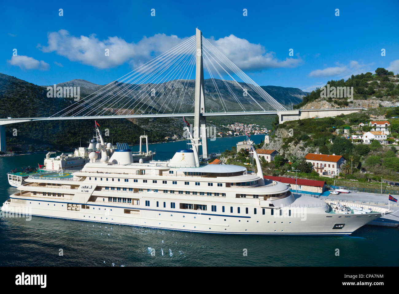 The superyacht Al Said of the Sultan of Oman, Qaboos bin Said al Said ...