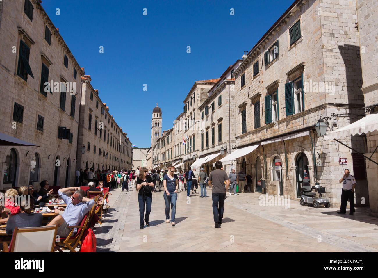 Dubrovnik, Croatia - Placa or Stradun (square or street) the main ...