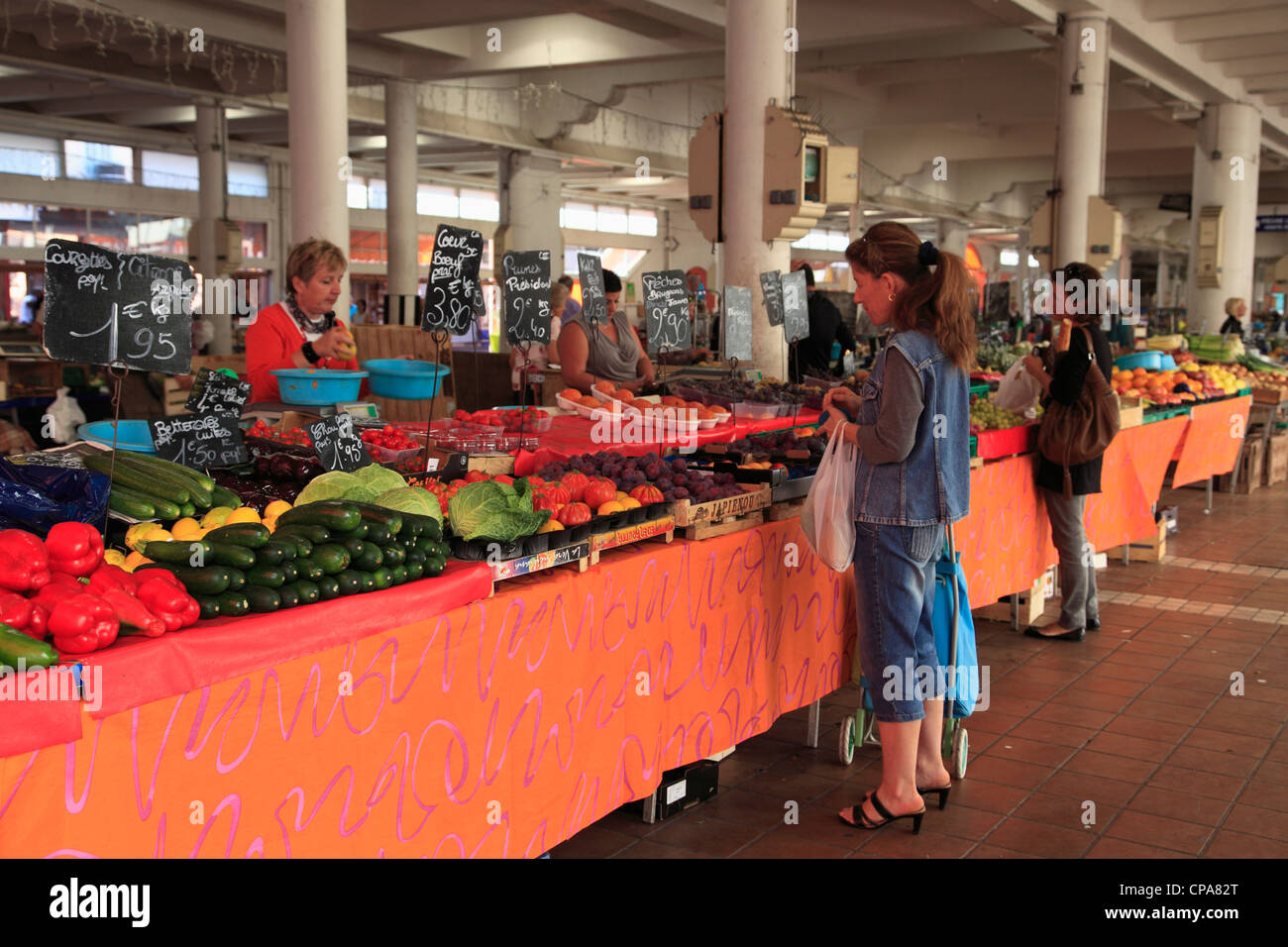Marche Forville, Forville Market, Cannes, Cote d Azur, Alpes Maritimes ...