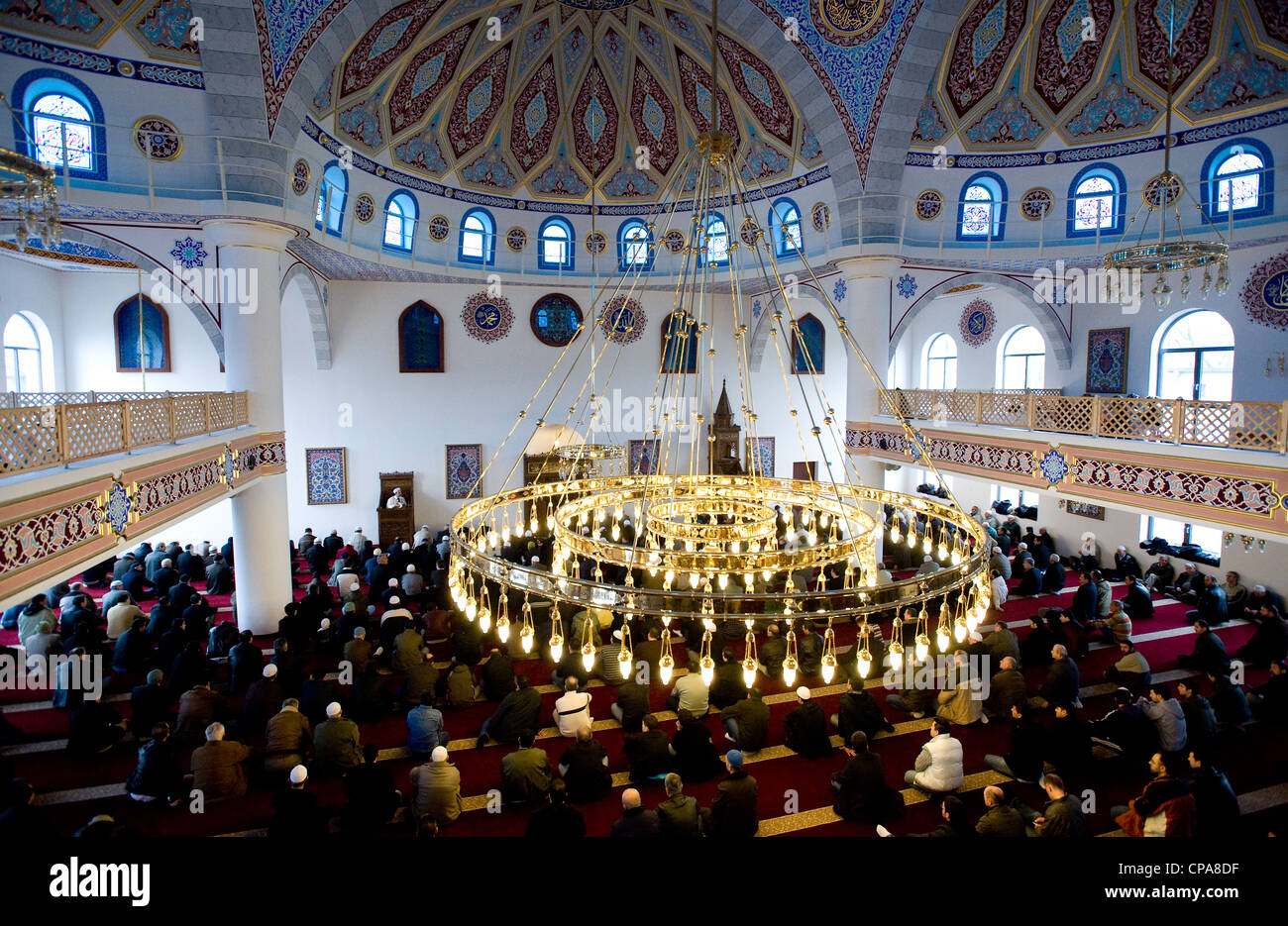 Interior view of ditib mosque in duisburg hi-res stock photography and ...