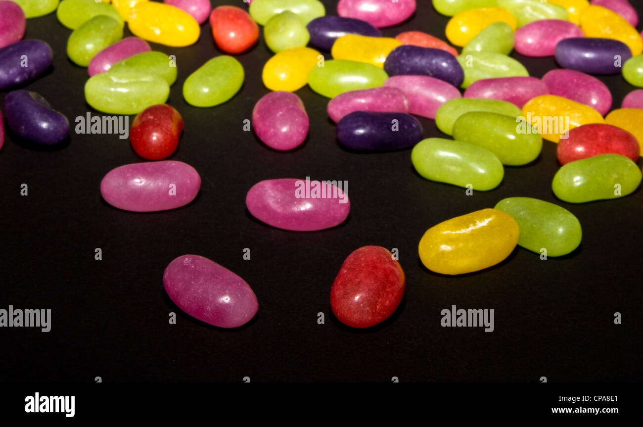 Black jelly beans hi-res stock photography and images - Alamy