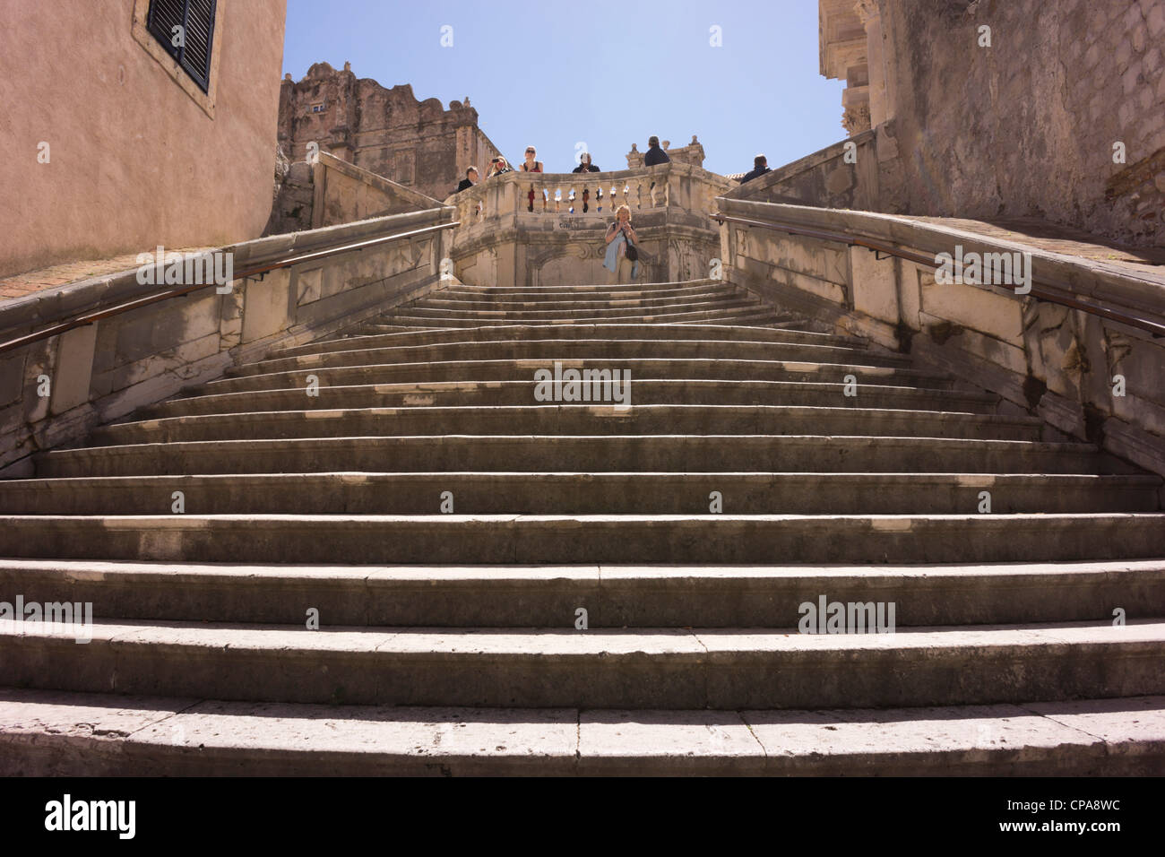Dubrovnik, Croatia - the steps to the Jesuit Church ('Spanish' step ...