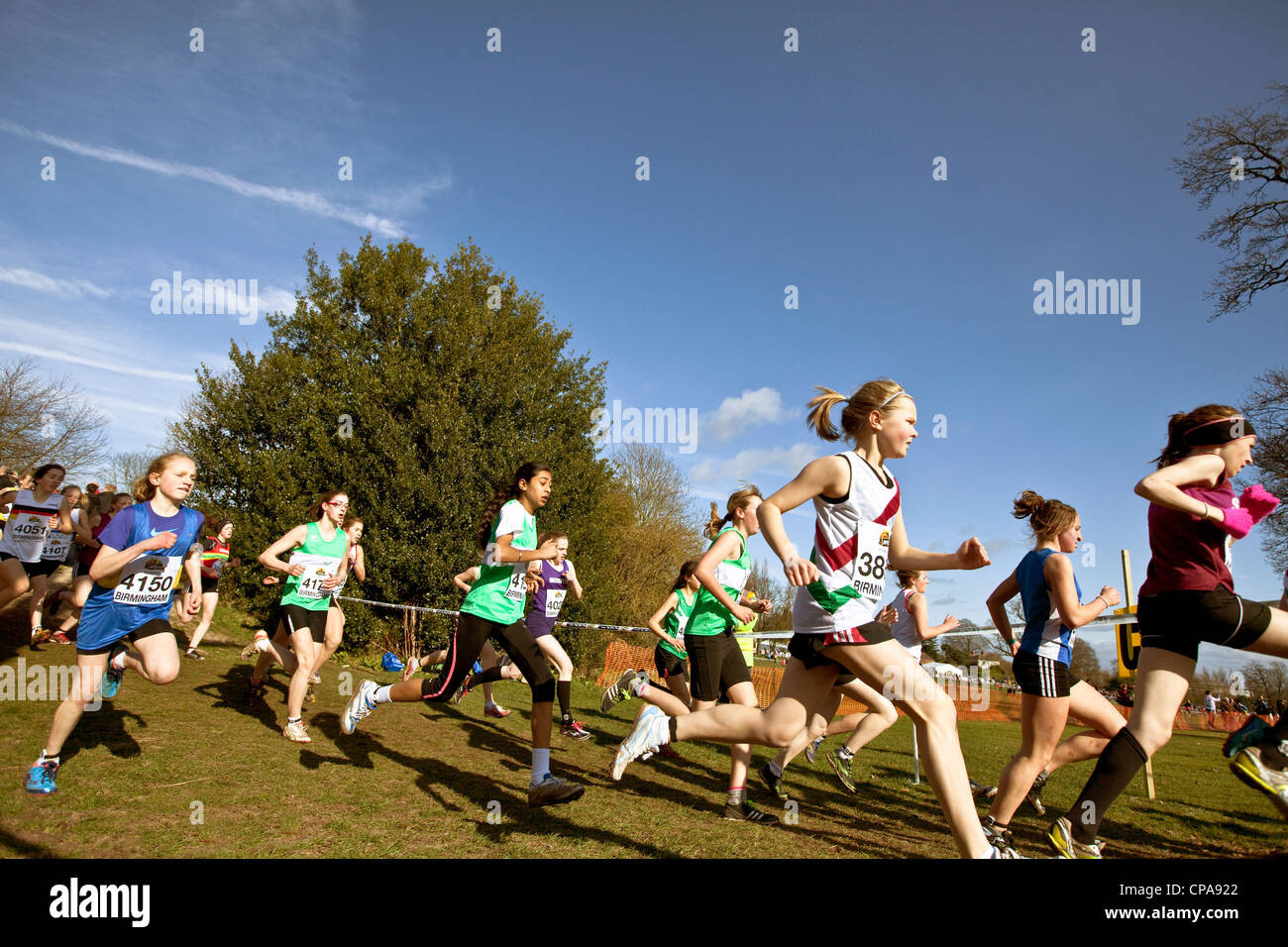 English schools cross country championships hi-res stock photography ...
