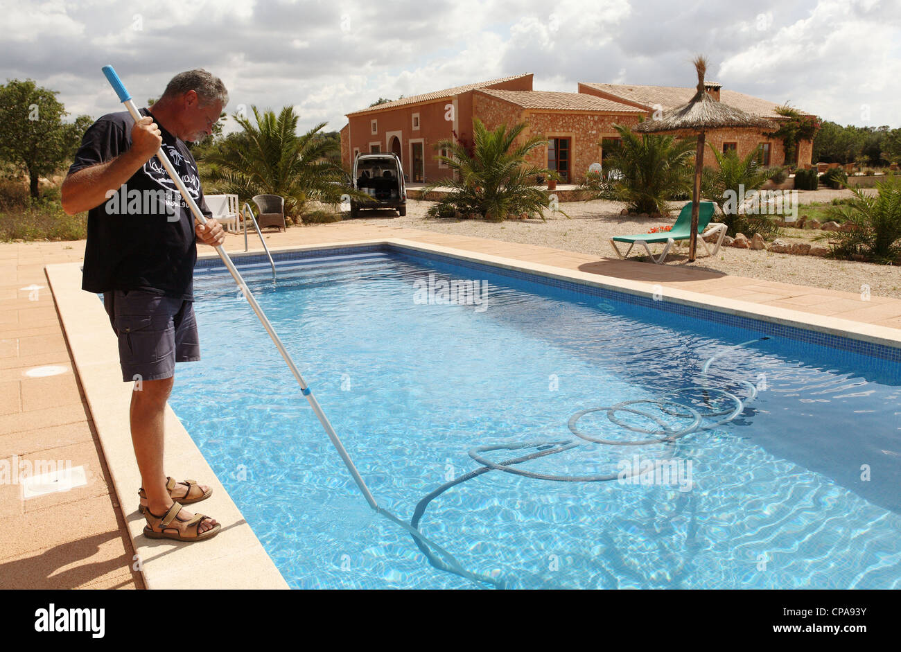 Water pool employee hi-res stock photography and images - Alamy