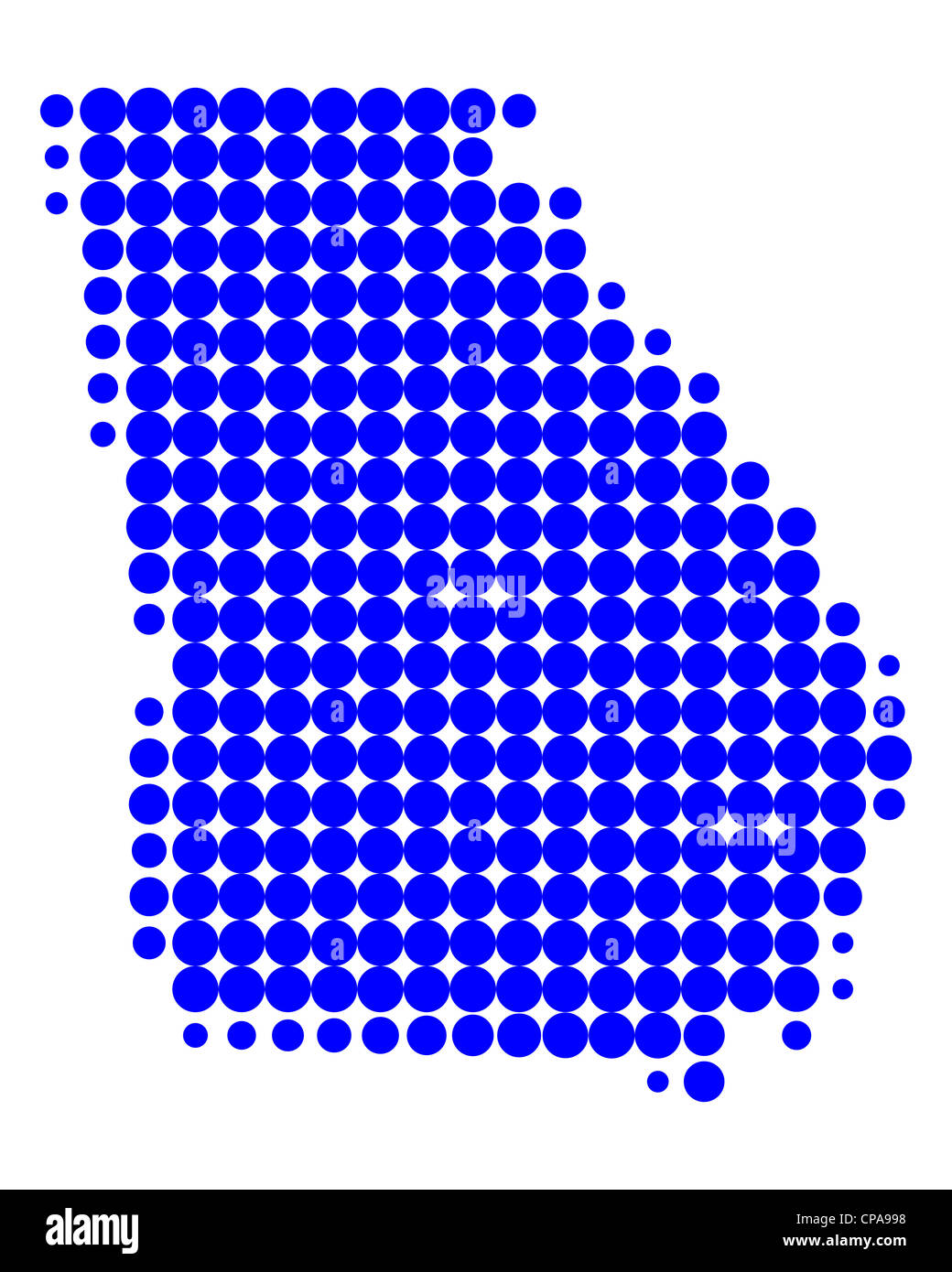 Map of Georgia Stock Photo - Alamy