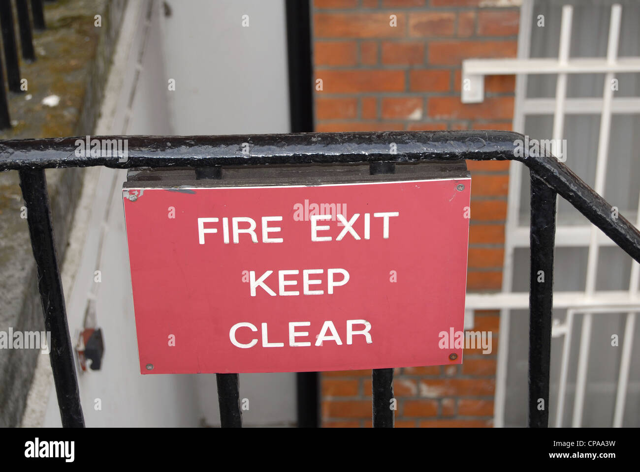 Fire exit keep clear hi-res stock photography and images - Alamy