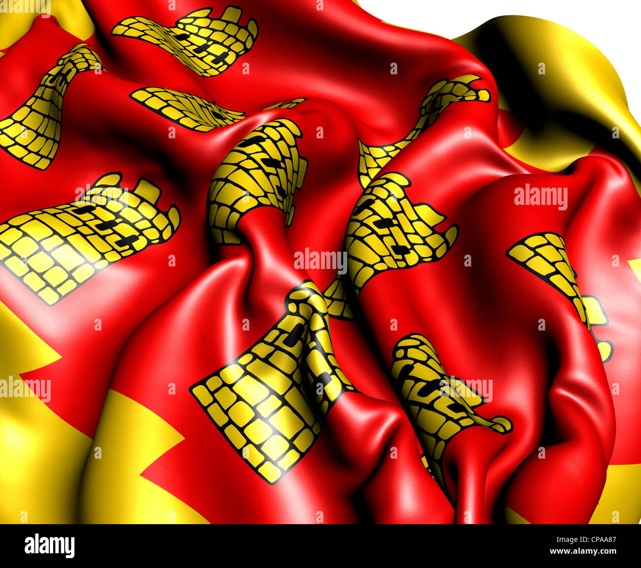Flag of Greater Manchester, England. Close Up Stock Photo - Alamy