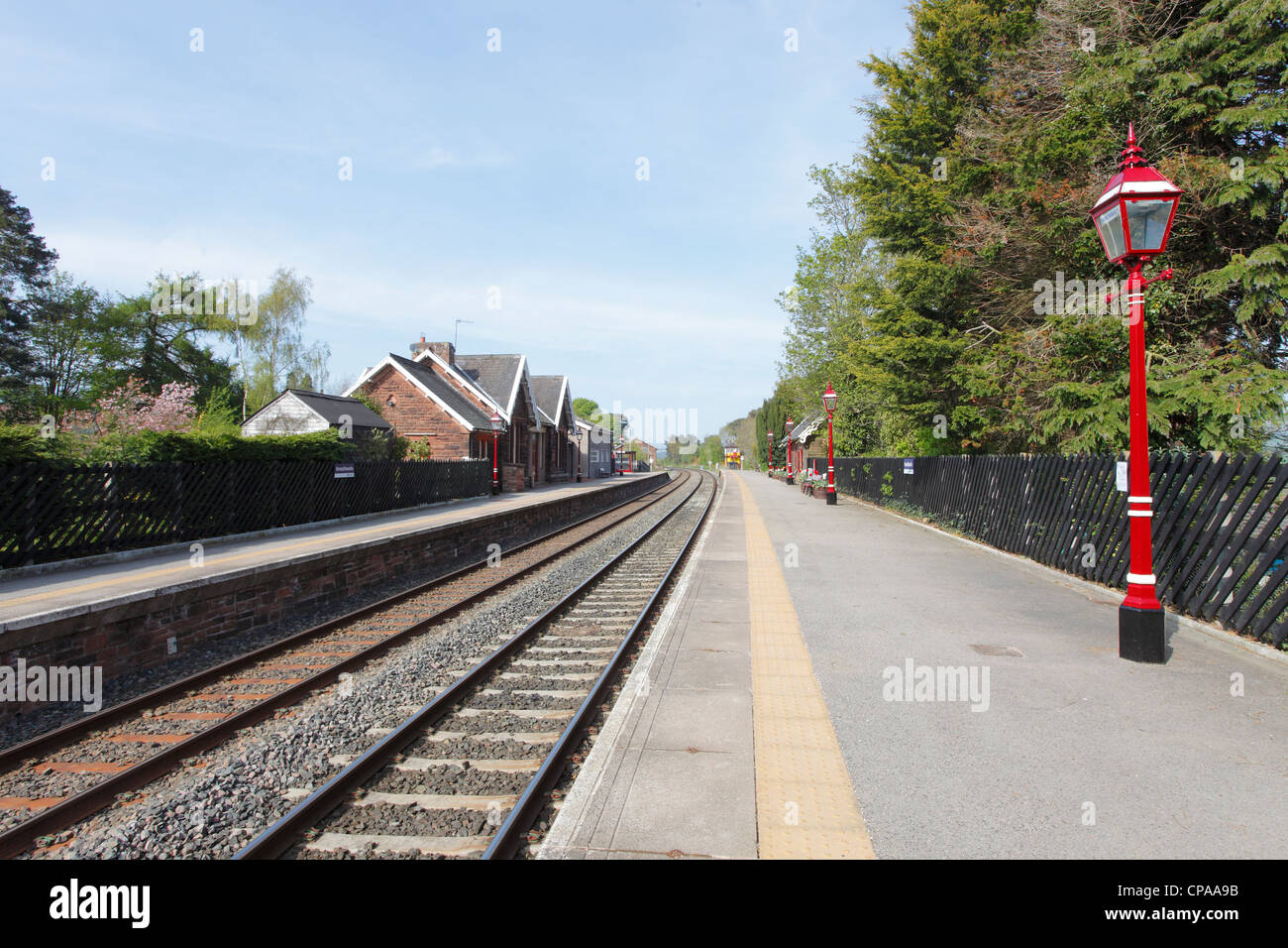 Armathwaite Railway Station looking north at Armathwaite ,Cumbria ...
