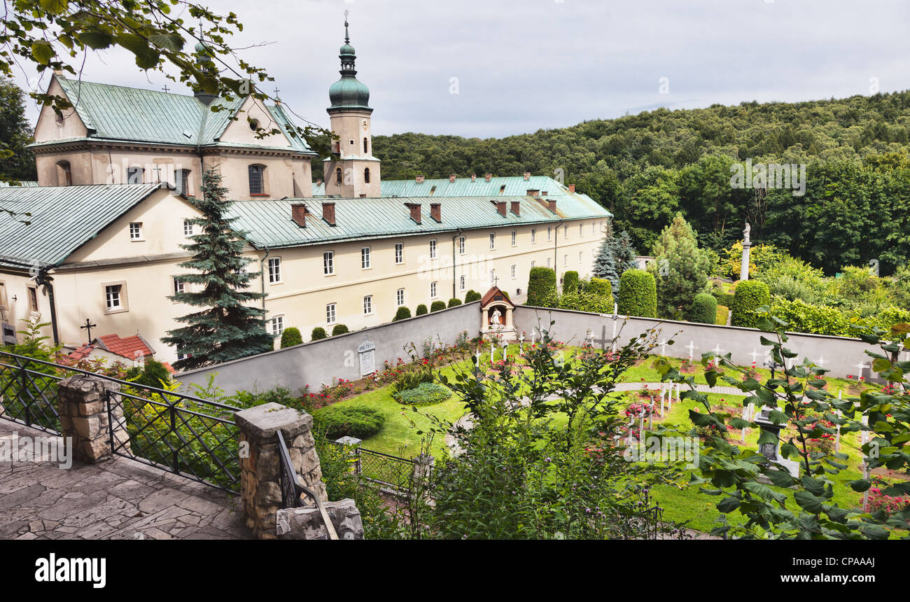 Poland - monastery of Discalced Carmelites in Czerna. Old abbey Stock ...
