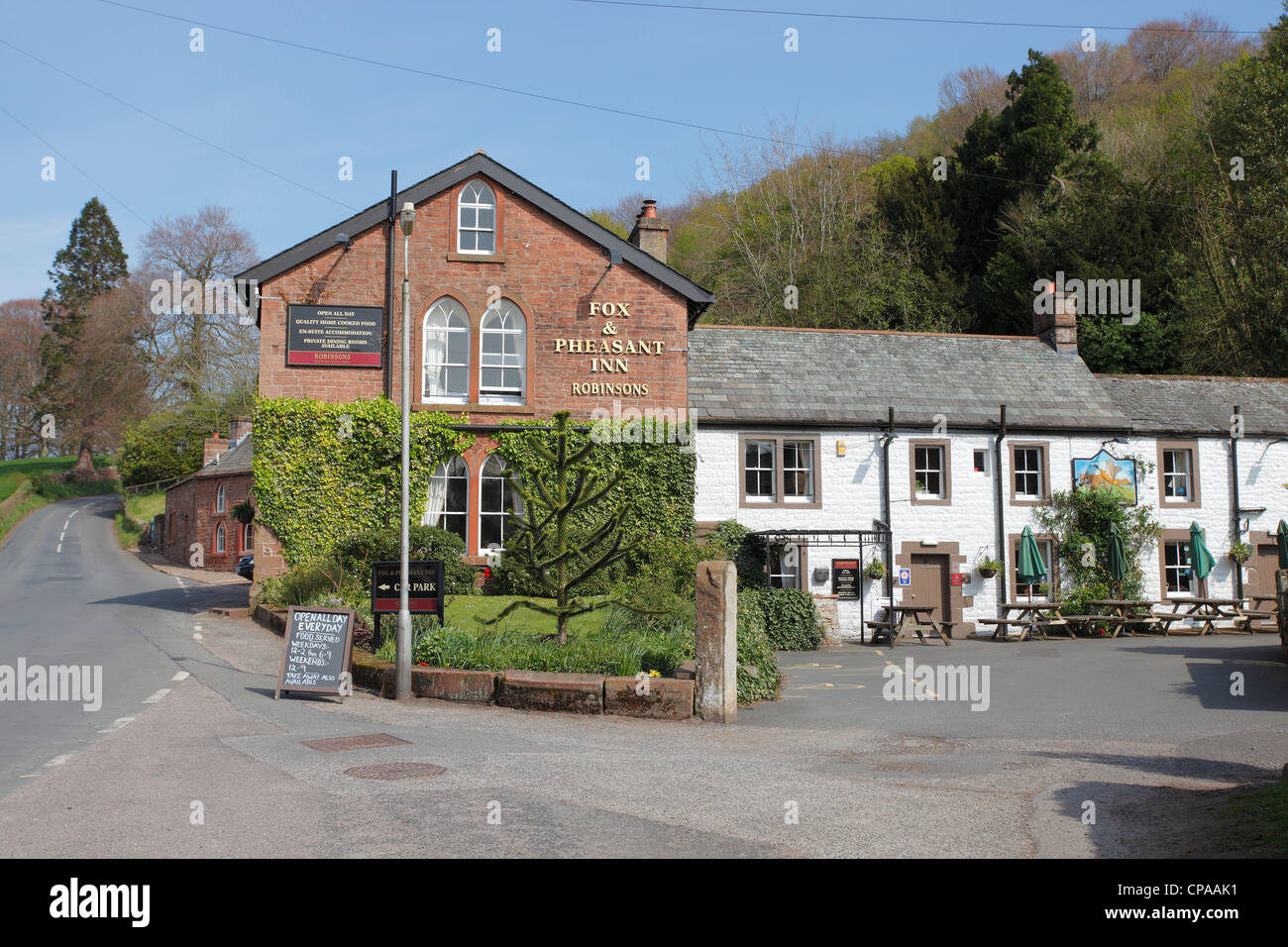 Fox and Pheasant Inn near Armathwaite, Cumbria, England, UK Stock Photo ...
