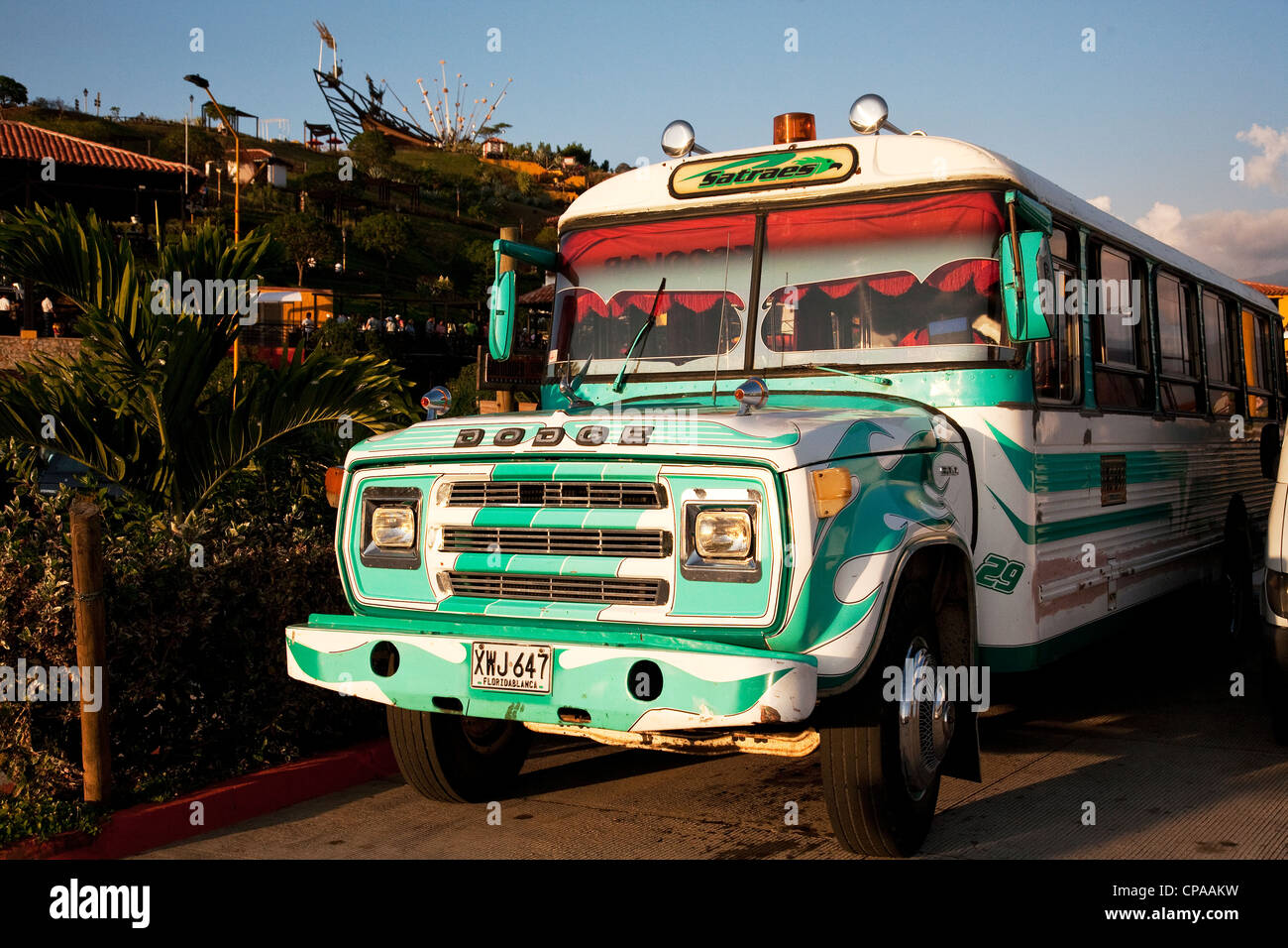 Colombian Dodge bus Stock Photo - Alamy