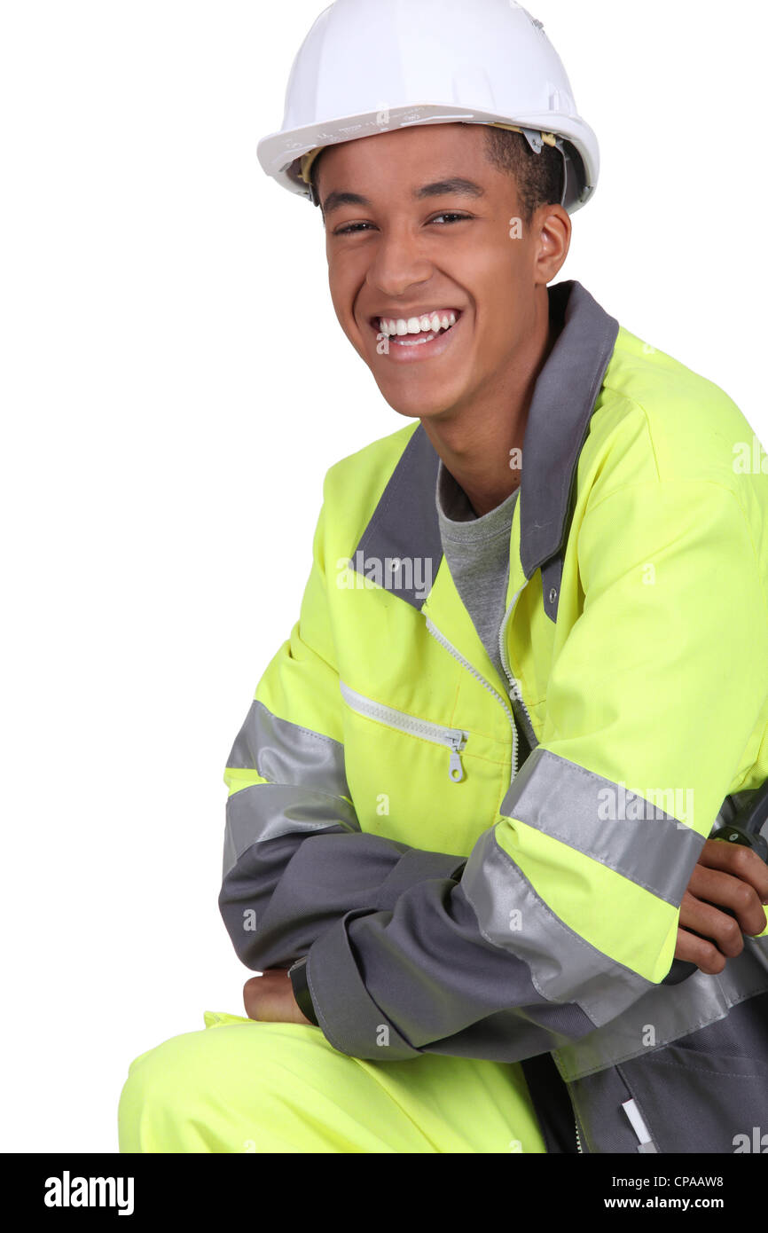 A young traffic guard Stock Photo - Alamy