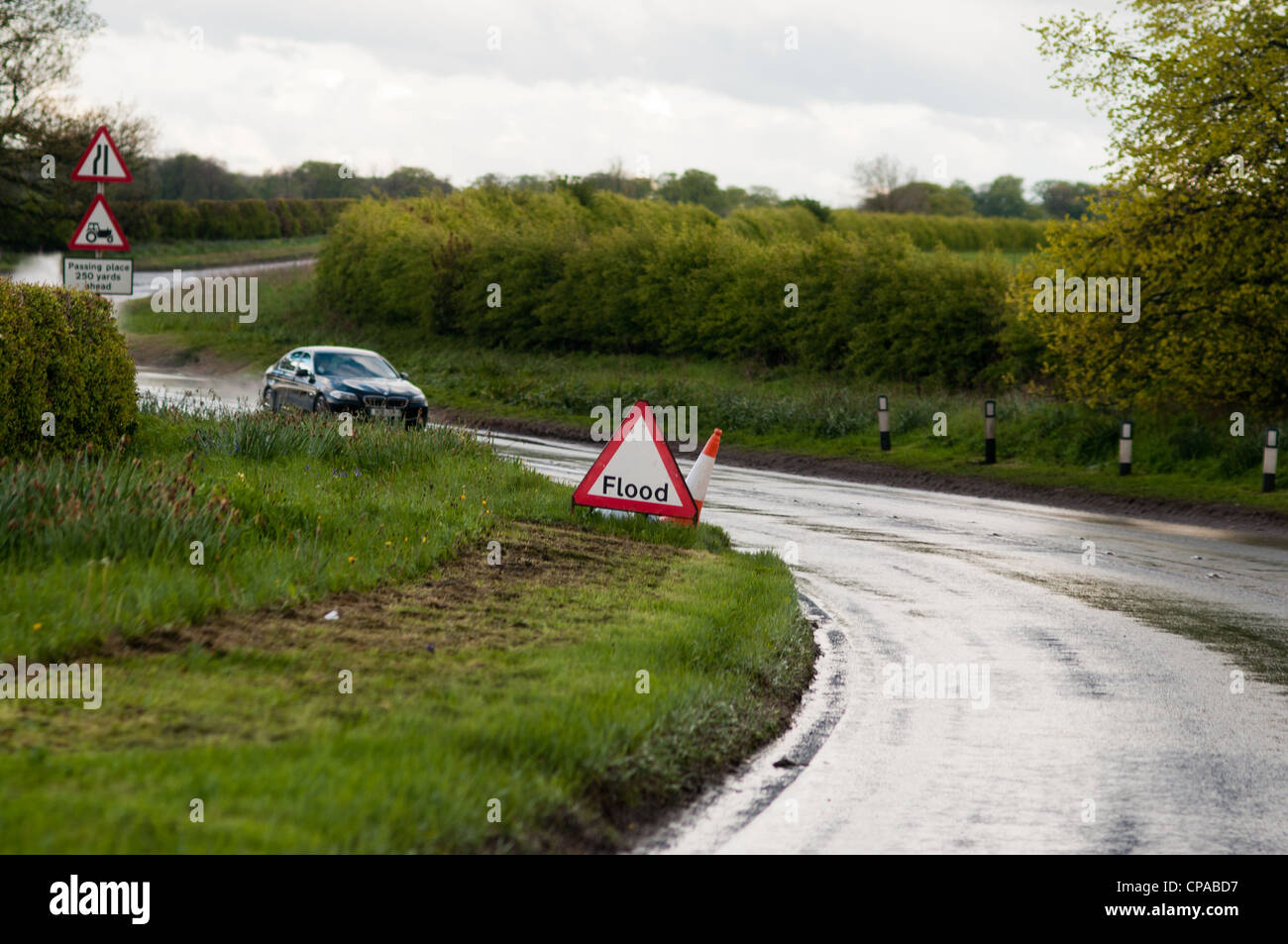 Rain in North Yorkshire Stock Photo - Alamy