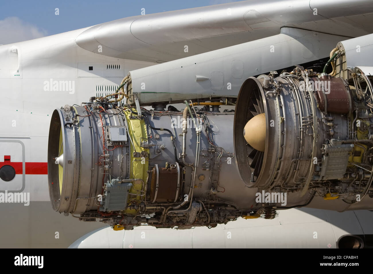 service of aircraft jet engines Stock Photo - Alamy