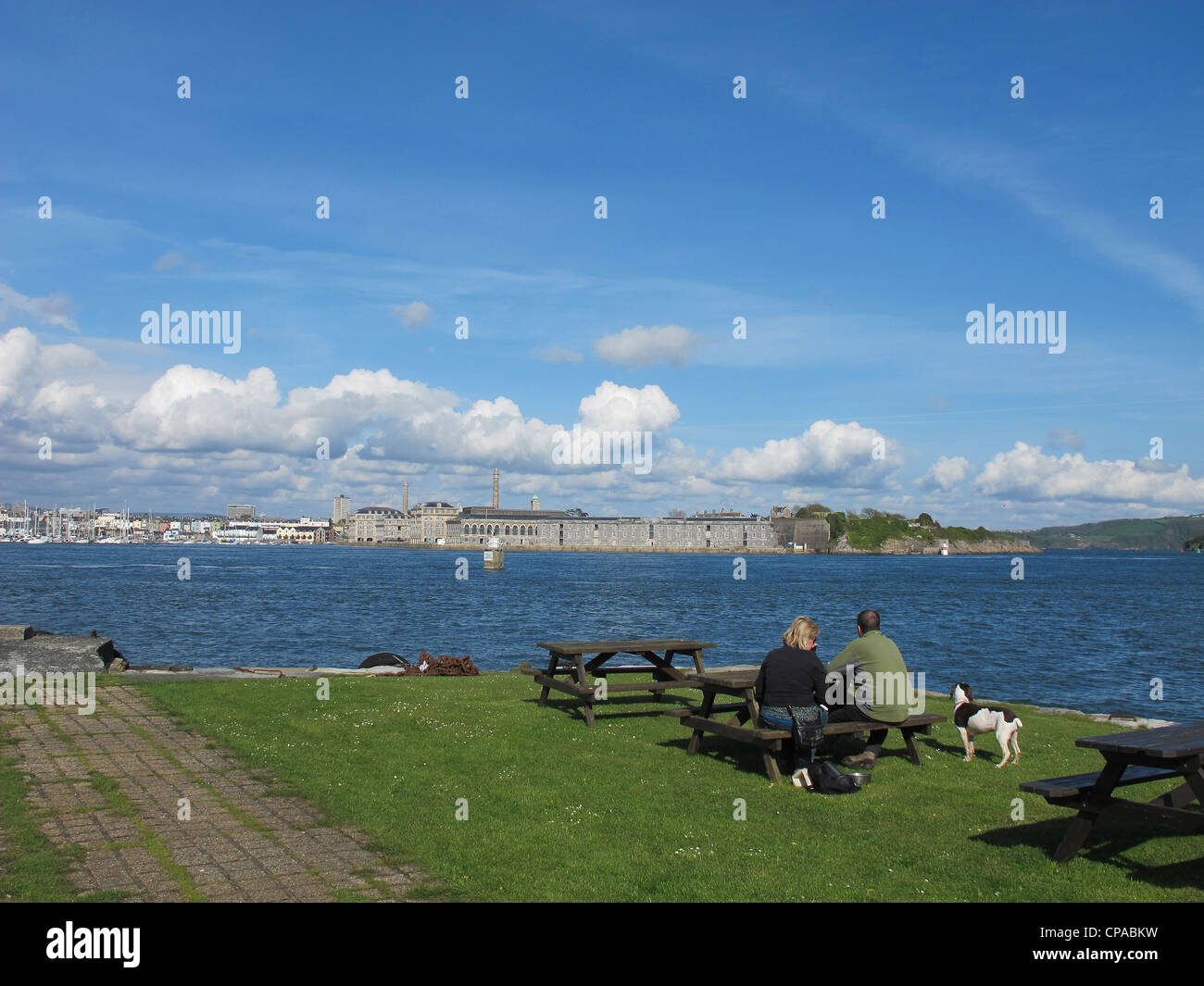 UK Cornwall Cremyll King William Victualling Yard Devils Point Tamar ...