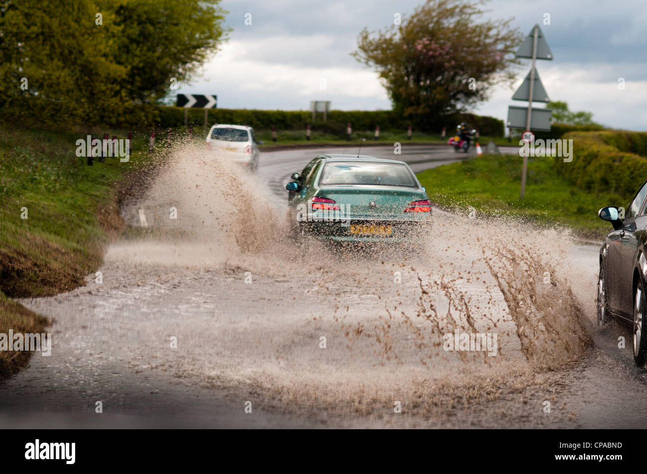 Rain in North Yorkshire Stock Photo - Alamy