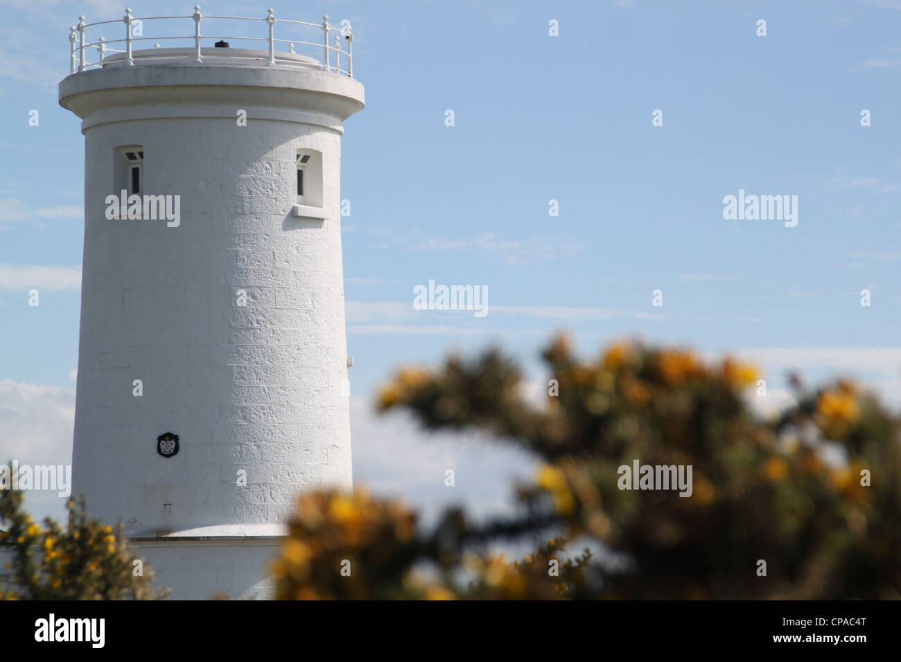 Monk nash lighthouse in the summer Stock Photo - Alamy