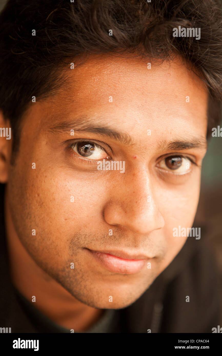 Portrait of Indian young man in Calcutta (Kolkata), India Stock Photo ...