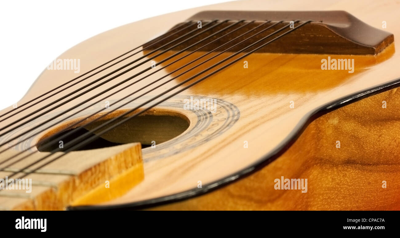 Body of a charango, South American stringed acoustic instrument with 10 ...