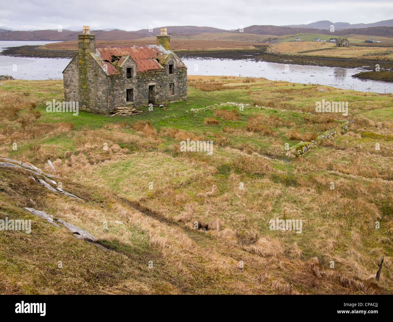Abandoned croft house isle lewis hi-res stock photography and images ...