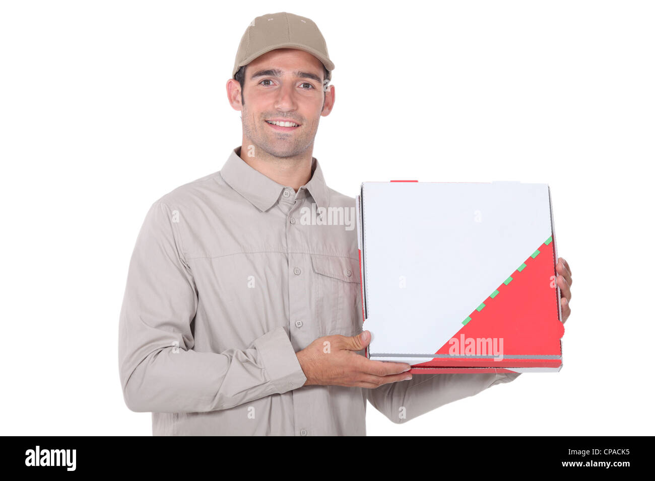 A pizza deliveryman Stock Photo - Alamy
