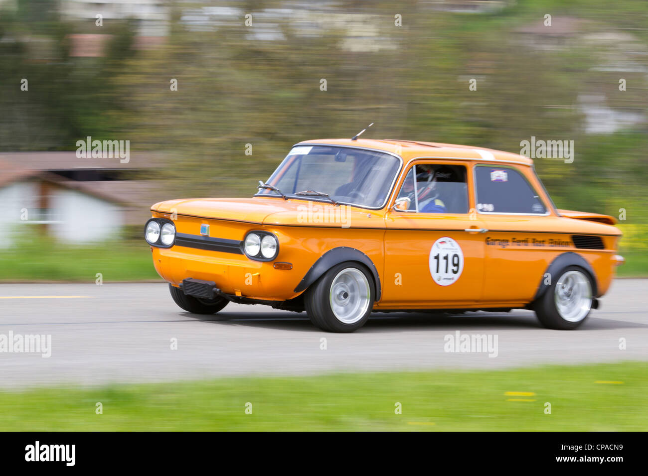 Vintage race touring car NSU 1200 TT from 1969 at Grand Prix in ...