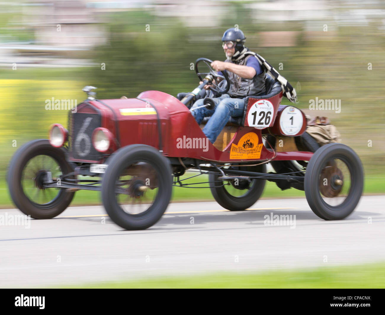 Vintage pre war race car Ford T Racer from 1918 at Grand Prix in ...