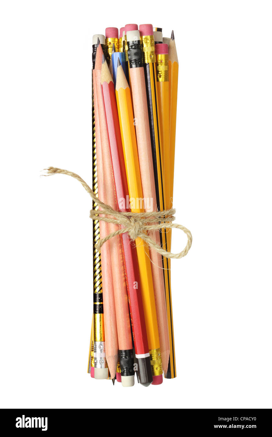 Bundle of Pencils Stock Photo - Alamy