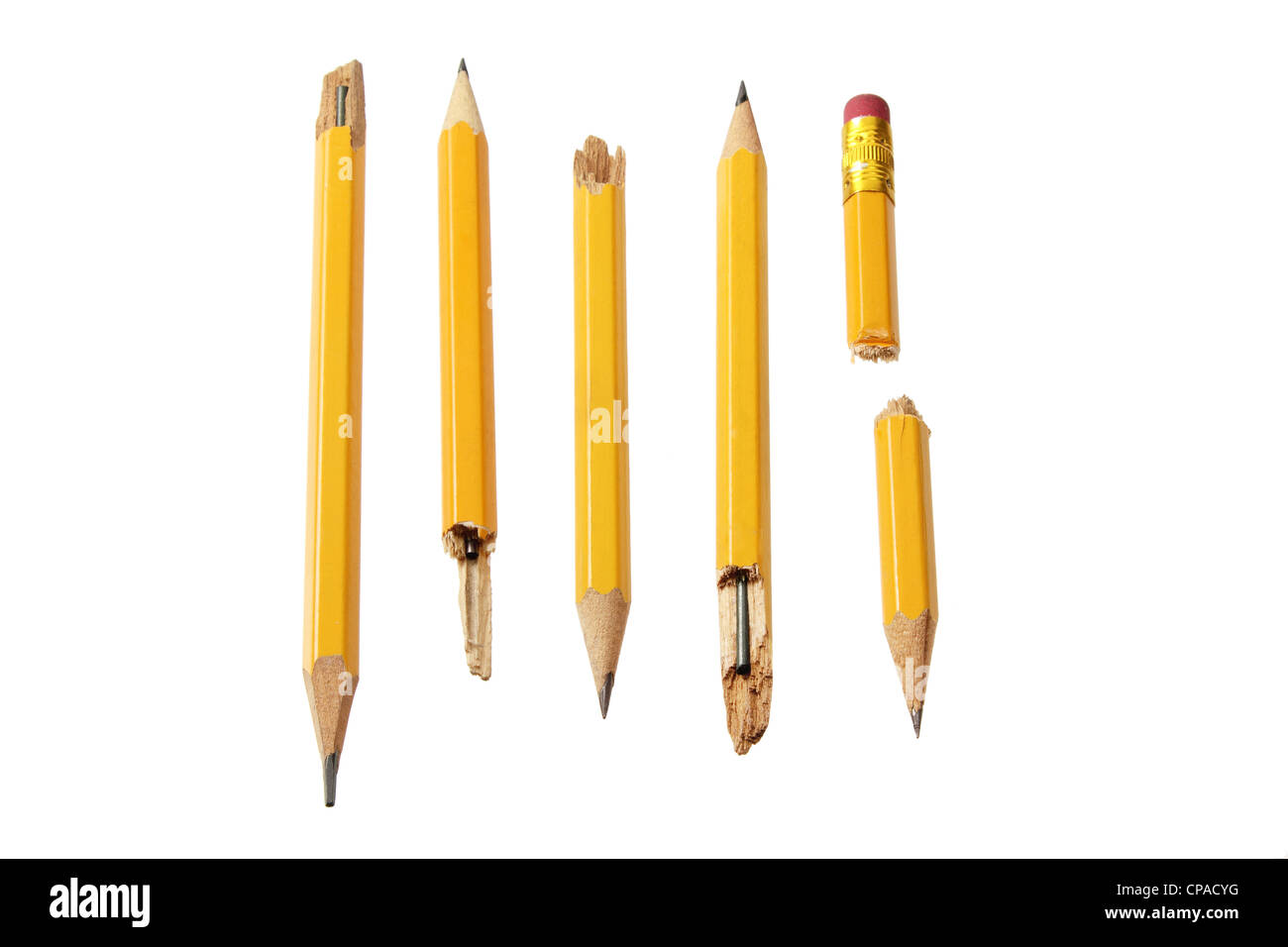 Broken pencils hi-res stock photography and images - Alamy