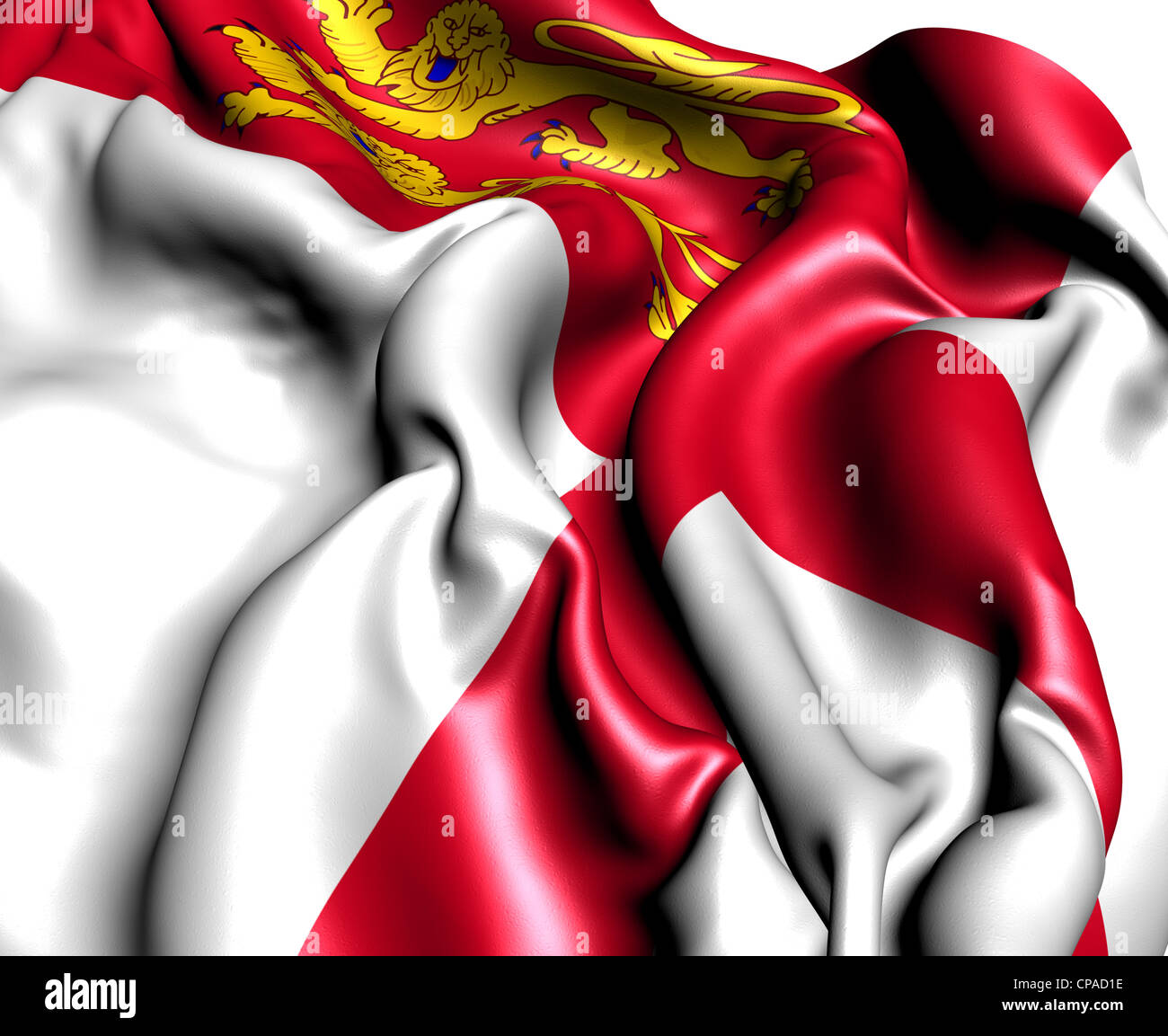 Flag of Sark. Close Up Stock Photo - Alamy