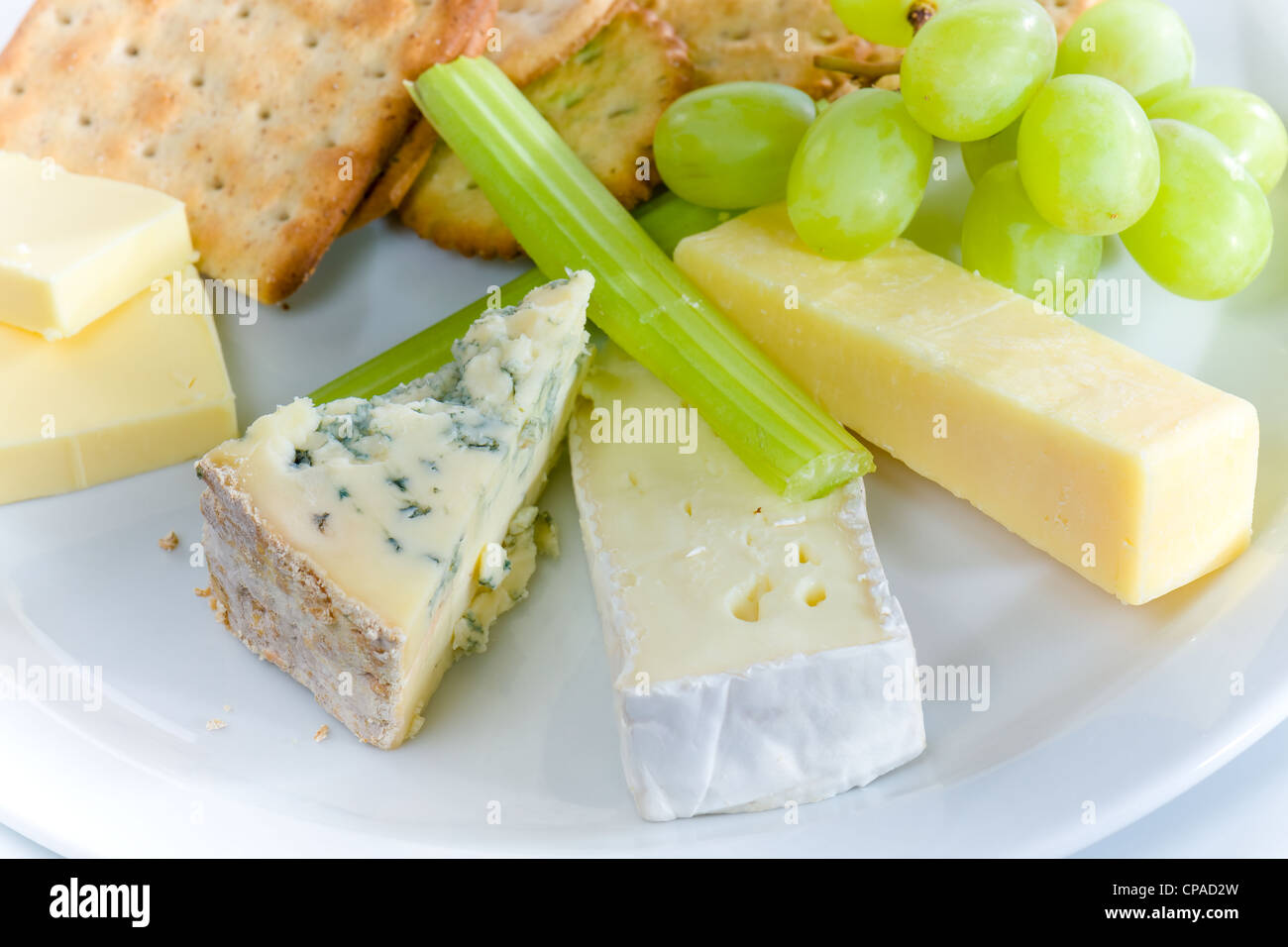 Chef's Presentation Dish - Cheese Selection Stock Photo - Alamy