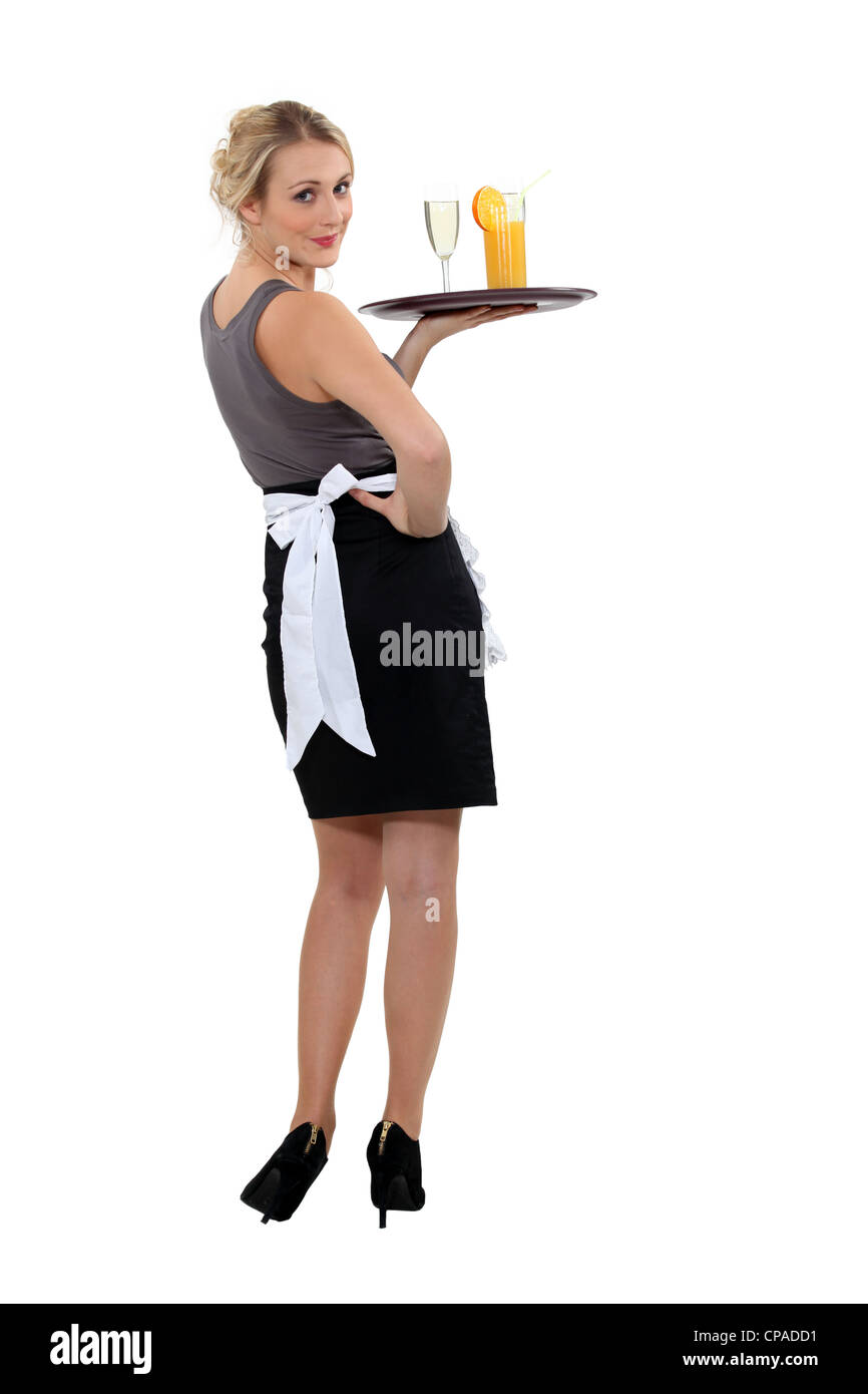 Cocktail waitress Cut Out Stock Images & Pictures - Alamy